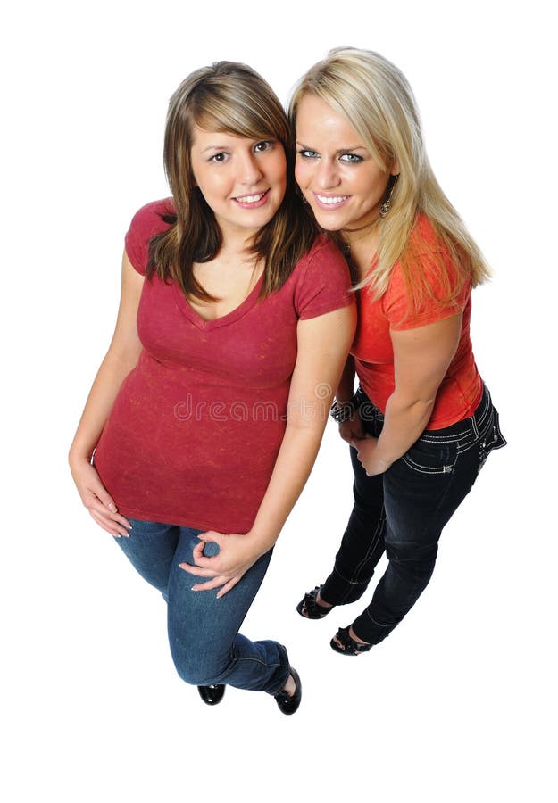 Two Friends Posing Together Stock Image - Image of girlfriends, ladies ...
