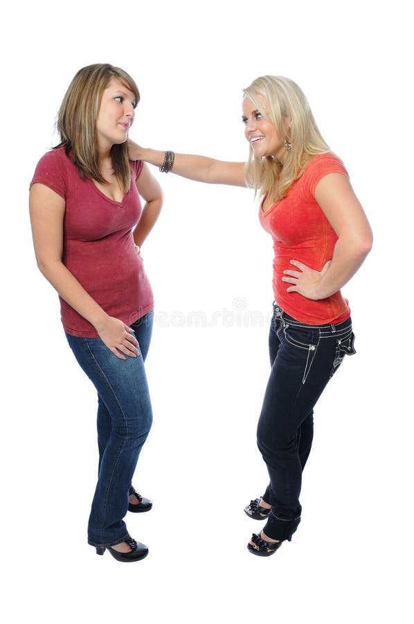 Two Friends Posing Together Stock Image - Image of female, fashion ...