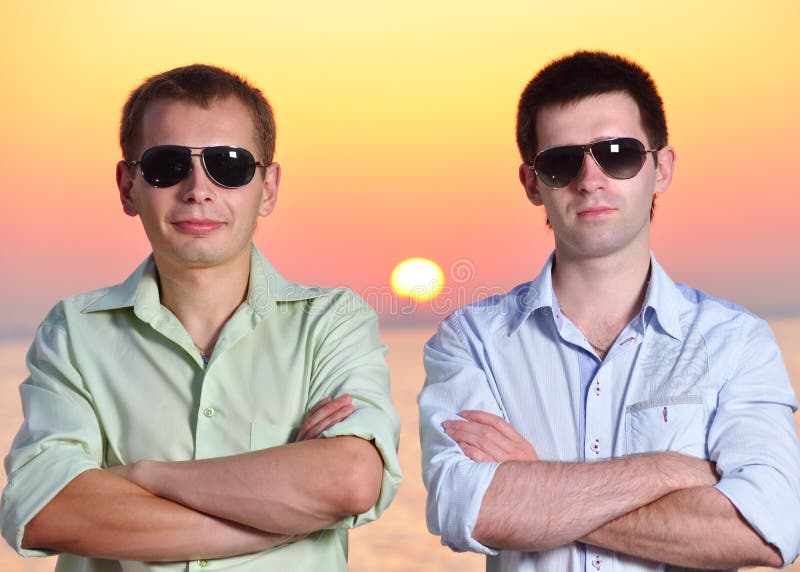 Friends at sunset stock image. Image of sunset, friendship - 108309