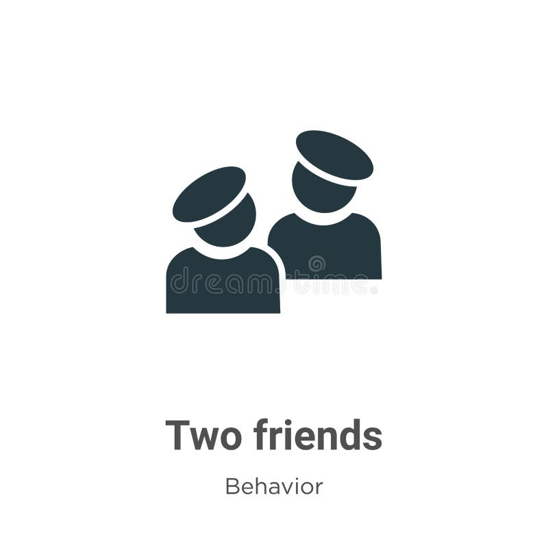 Two Friends Icon in Filled, Thin Line, Outline and Stroke Style. Vector ...