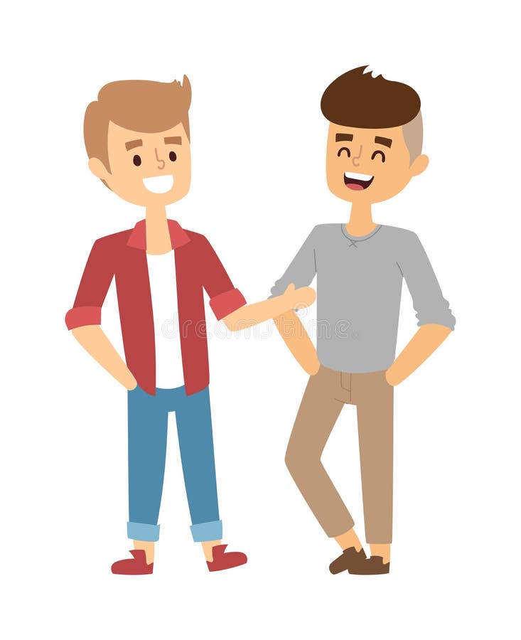 Two Friends Talking Vector Stock Illustrations – 1,985 Two Friends ...