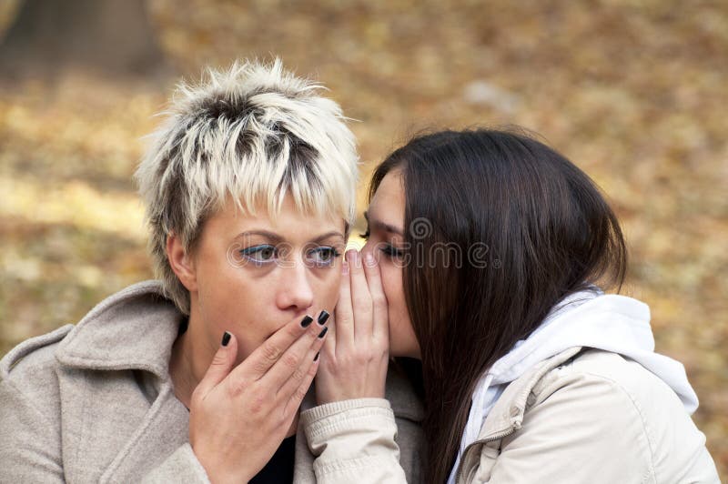 Two Friends Whispering Secrets Stock Image - Image of friendship, girl ...