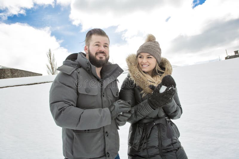 Friends in Winter Coats Sitting Fire in Forest Stock Photo - Image of ...