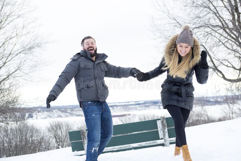 Two friends winter season stock image. Image of people - 74623553