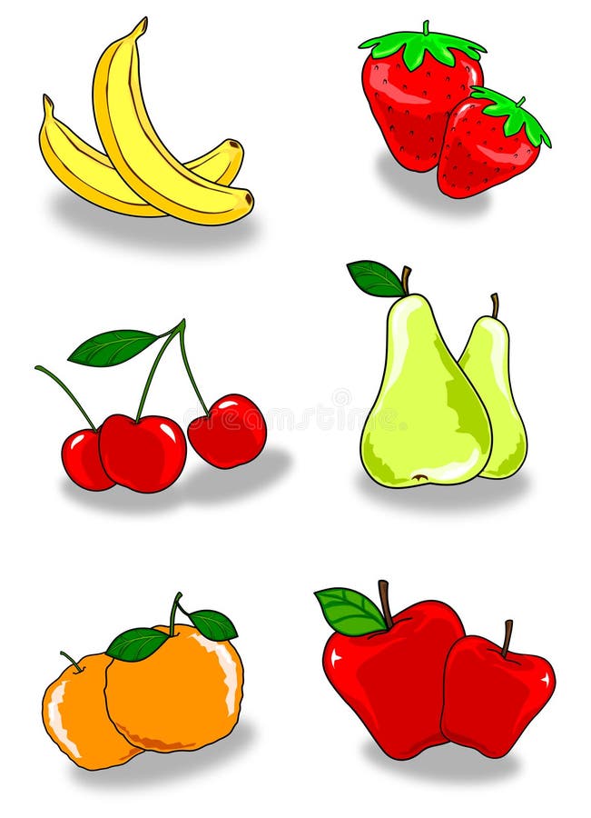 Two fruit stock illustration. Illustration of pulp, plant - 10449821