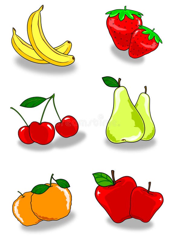 Two fruit stock illustration. Illustration of pulp, plant - 10449821