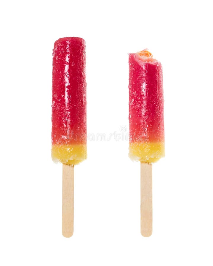 Two fruit popsicles stock photo. Image of frozen, healthy - 106495906
