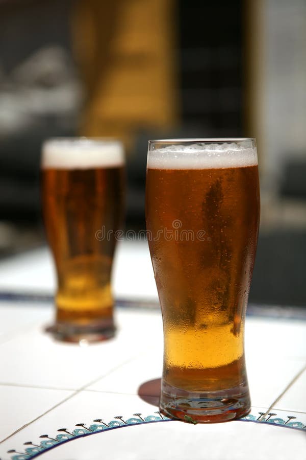 Full Beer Glass stock photo. Image of liquid, drink, white - 17117794