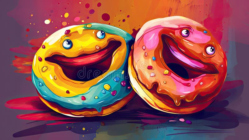Smiley Donuts Stock Illustrations – 72 Smiley Donuts Stock ...