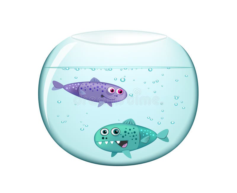Two Funny Fish stock illustration. Illustration of tail - 20926488