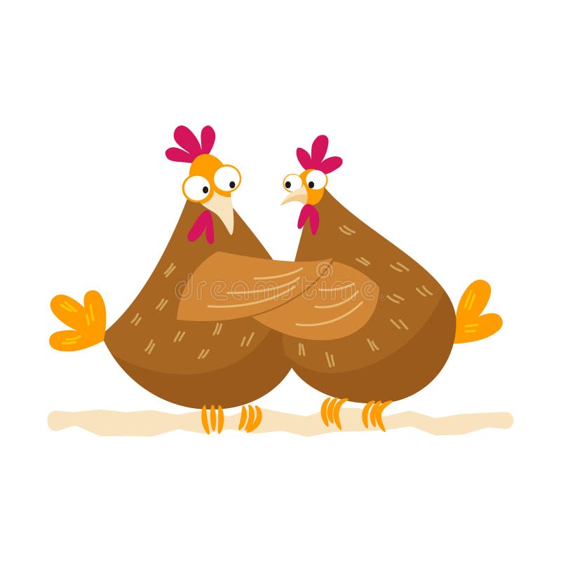 Two Hens Stock Illustrations – 100 Two Hens Stock Illustrations ...