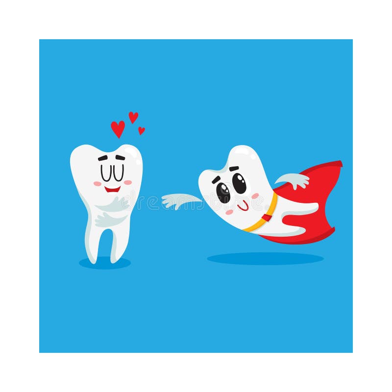 Cartoon Superhero Tooth Stock Illustrations – 599 Cartoon Superhero ...