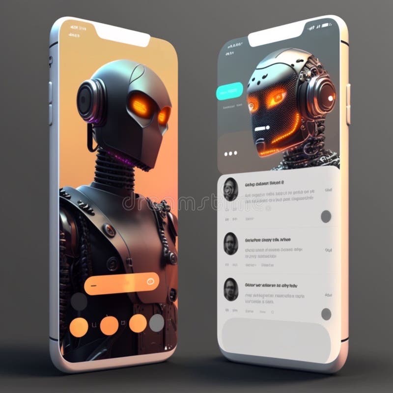 Futuristic Smartphones Stock Illustrations – 998 Futuristic Smartphones ...