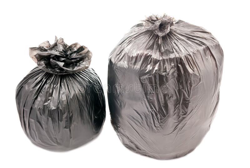 Two garbage bags stock image. Image of culture, black - 17837287