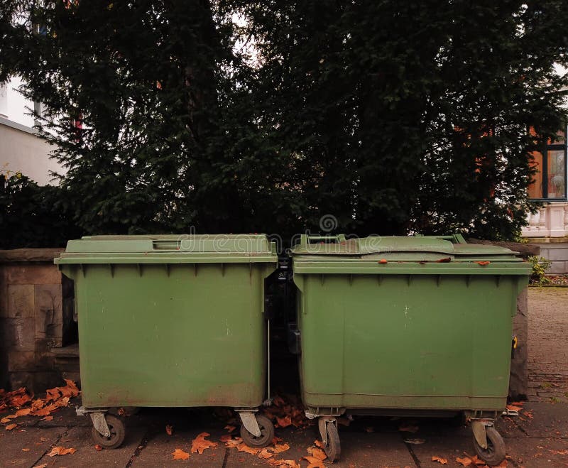 Two Garbage Boxes Installed on the Street for Separate Garbage ...