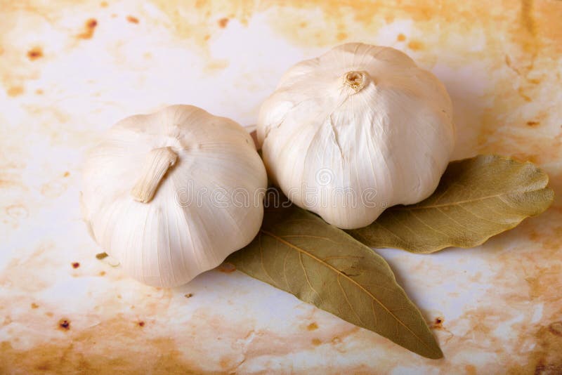 Two garlic heads stock photo. Image of natural, garlic - 11378026