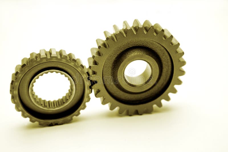 Two gears stock image. Image of mesh, interlocked, objects - 5212049