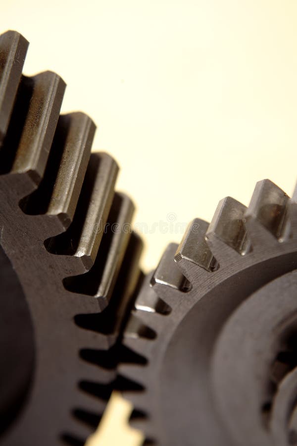 Two gears stock photo. Image of gearing, metaphor, metal - 6284424