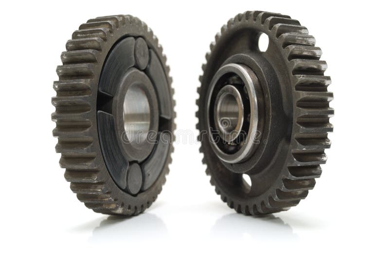 Two gears stock image. Image of equipment, machinery, industry - 7438951