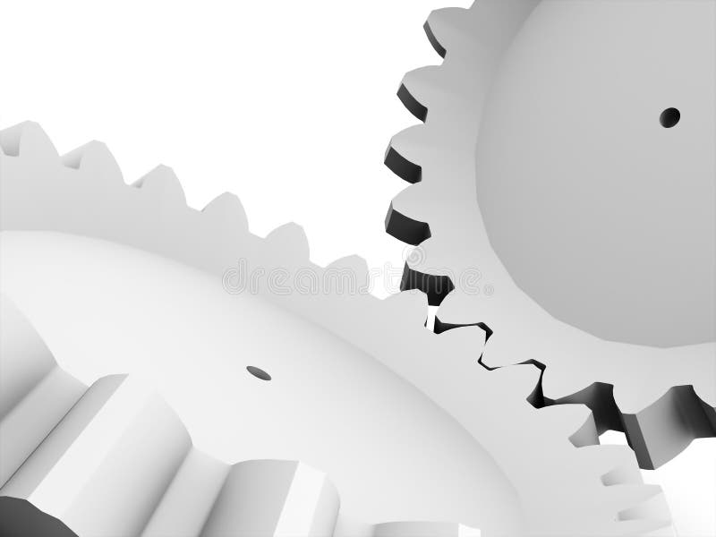 Two gears stock illustration. Illustration of mechanics - 33236576