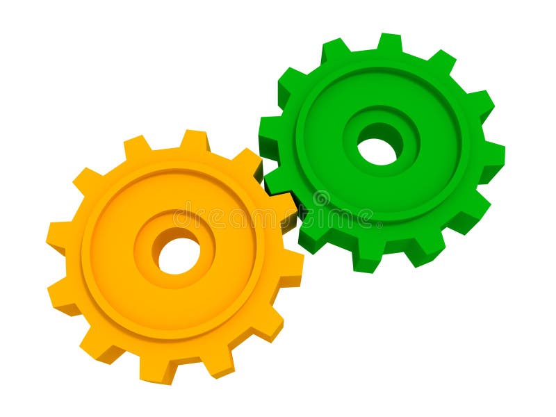 Two Gears Clipart
