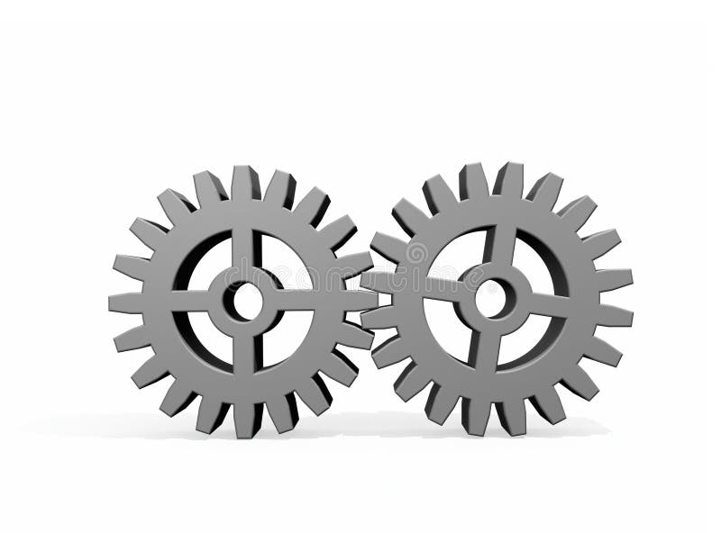 Two Gears Joined Together Picture. Image: 8889843