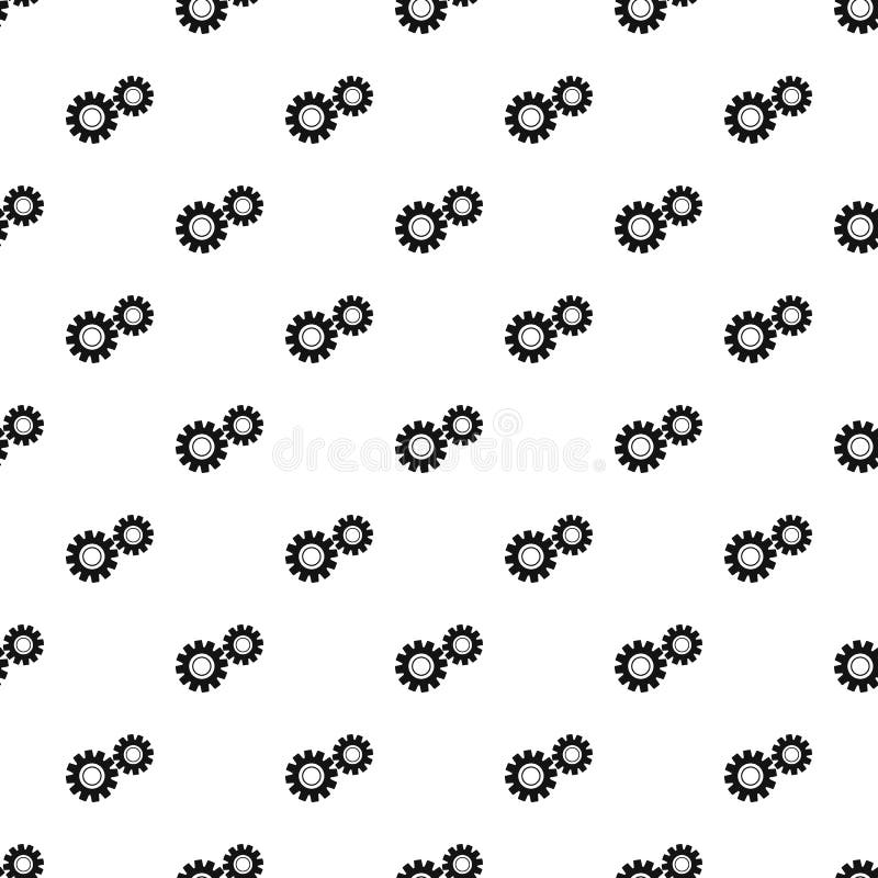 Two gears pattern vector stock vector. Illustration of technology ...