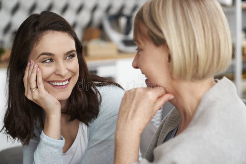Two Generation Women Smiling Together Stock Image - Image of horizontal ... Two Generation Women Smiling Together Stock Image - Image of horizontal ...