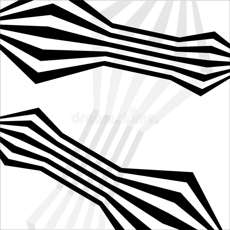 Lines Black Abstract Retro Background Stock Vector - Illustration of ...