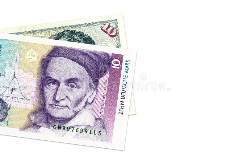 5 and 10 German Mark Bank Notes Stock Image - Image of notes ...