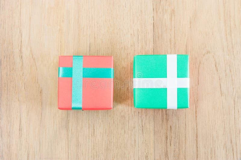 Two gift box stock photo. Image of decor, rustic, holiday - 80201752