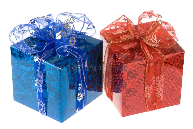 Two gift boxes stock image. Image of decorate, package - 12142047