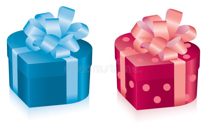 Two gift boxes stock vector. Illustration of vector, gift - 17084859