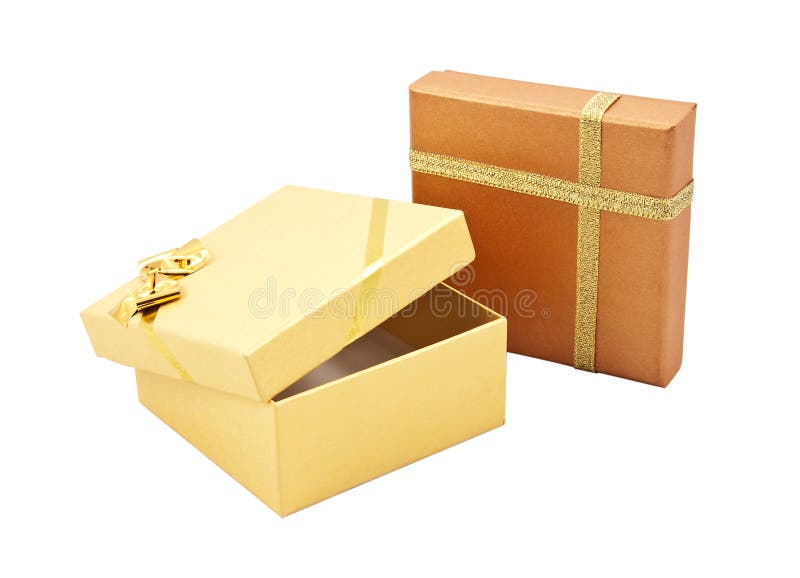 Two gift boxes stock image. Image of pair, party, white - 17718433