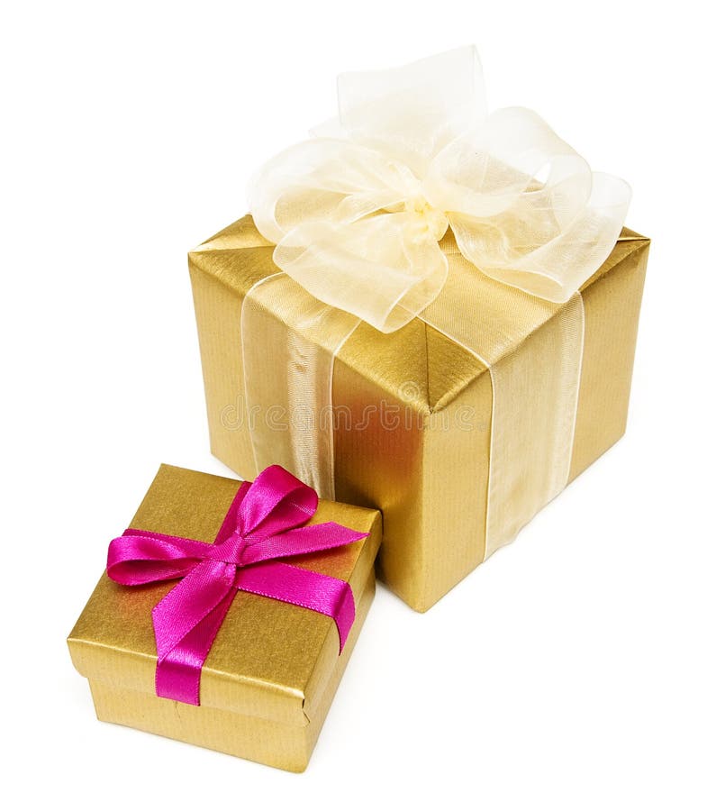 Two gift boxes stock image. Image of neck, december, background - 19749817