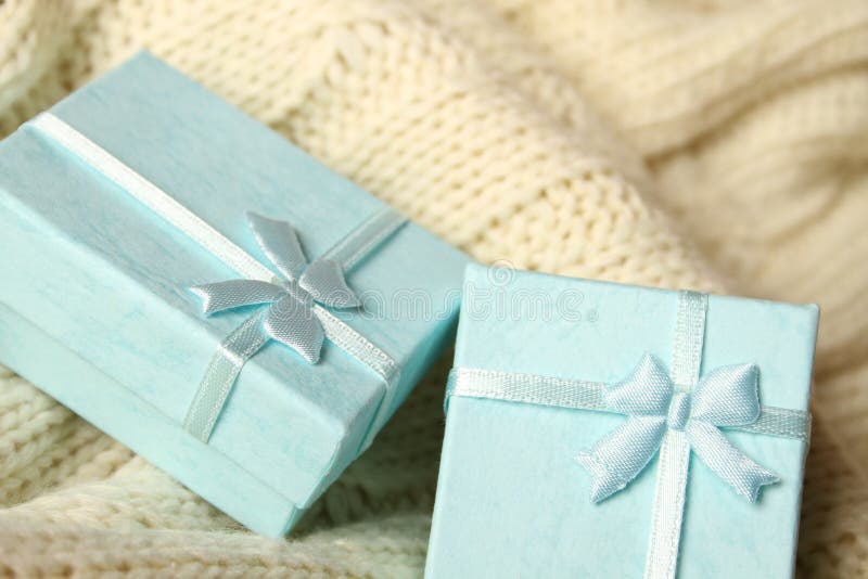 Two gift boxes stock image. Image of elegance, color - 28936705