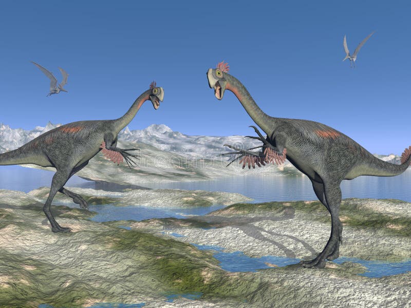 Gigantoraptor Death Stock Illustrations – 2 Gigantoraptor Death Stock ...