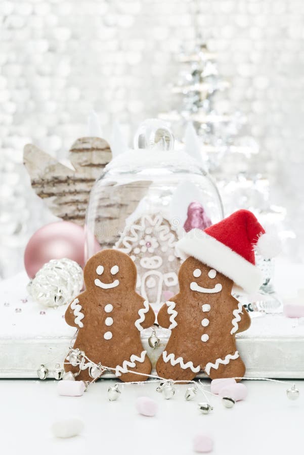 Two gingerbread man stock image. Image of house, fest - 61222859