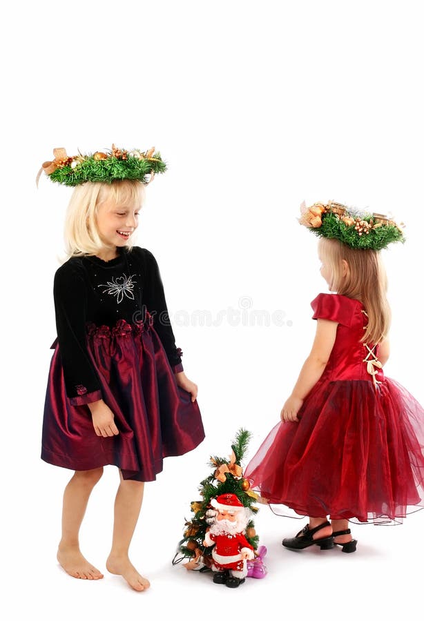 Two girl-friends stock photo. Image of holiday, princess - 7328952