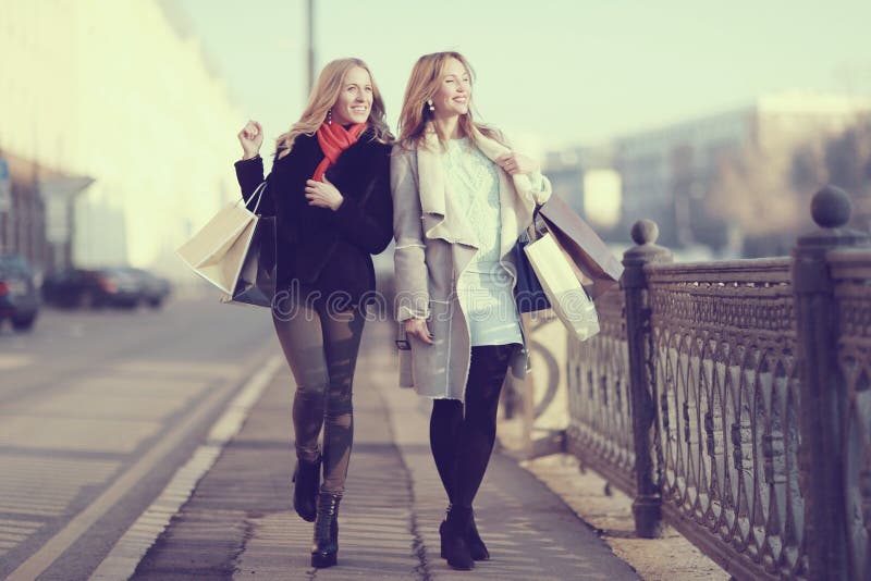 Two girlfriend stock image. Image of happy, cool, italy - 65820665