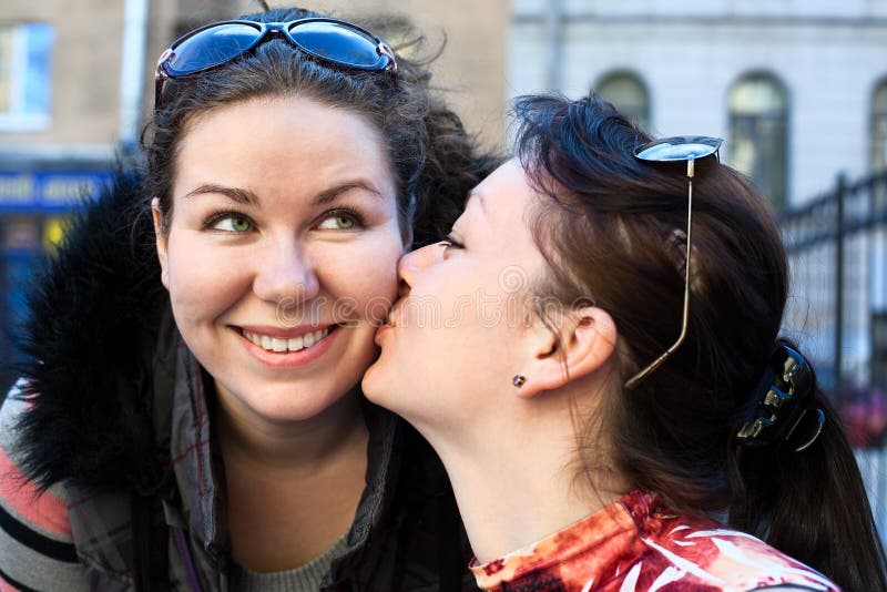 Two girlfriends stock image. Image of human, girlfriends - 19544813