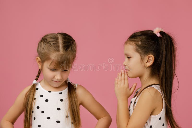 The Two Girlfriends Quarreled. Stock Image - Image of forgiveness ...
