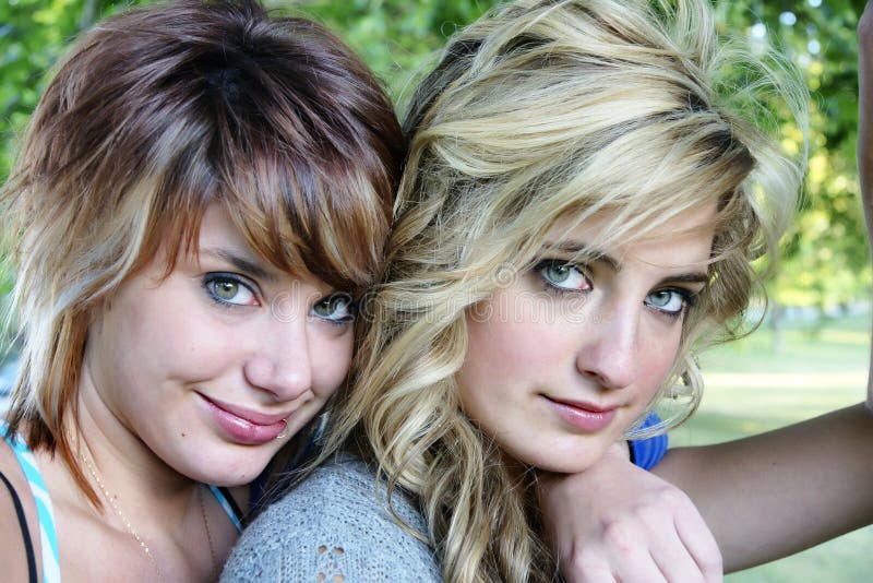 Two girls stock photo. Image of friend, adult, happiness - 11040894