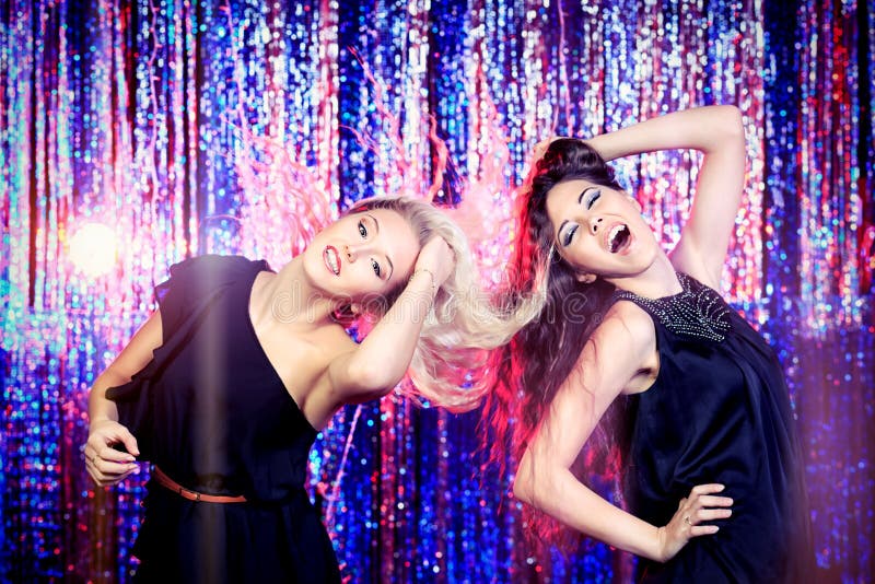 Party People Dancing in Disco Club Stock Image - Image of nightlife ...