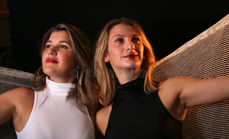 Two girls stock image. Image of match, couple, beautiful - 311607