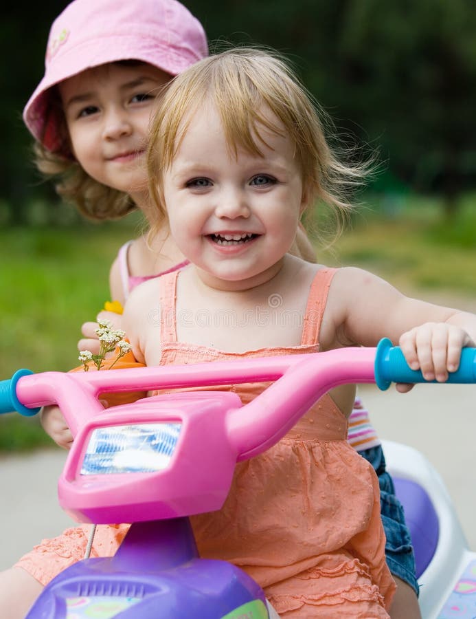 Two girls stock photo. Image of youth, child, game, smile - 7949948
