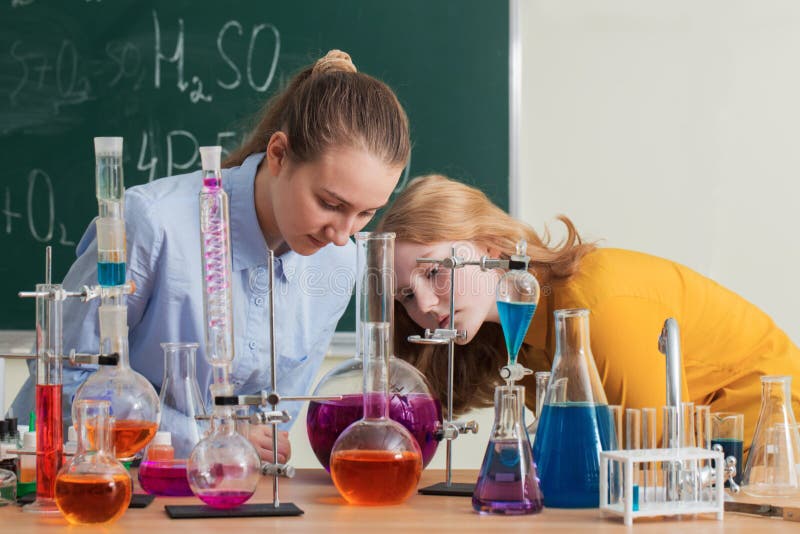 Teen Girls Experiment Tube Stock Photos - Free & Royalty-Free Stock ...