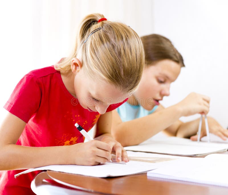 Math Homework Closeup stock image. Image of homework, math - 150853