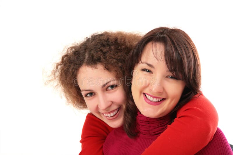 Two girls embraces stock image. Image of face, attractive - 4235001