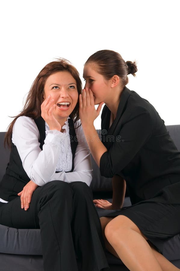 Two girls gossip stock image. Image of listening, good - 16975719
